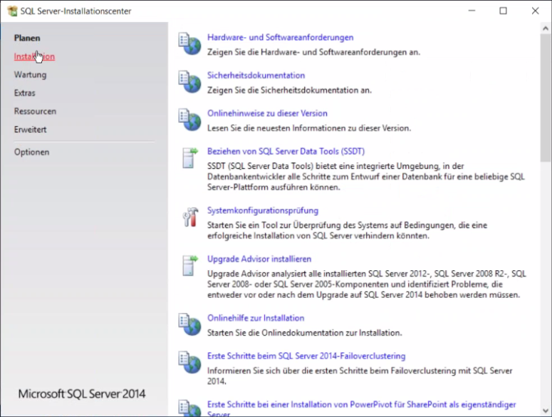 SQL Server installieren ist nicht gleich SQL Server installieren