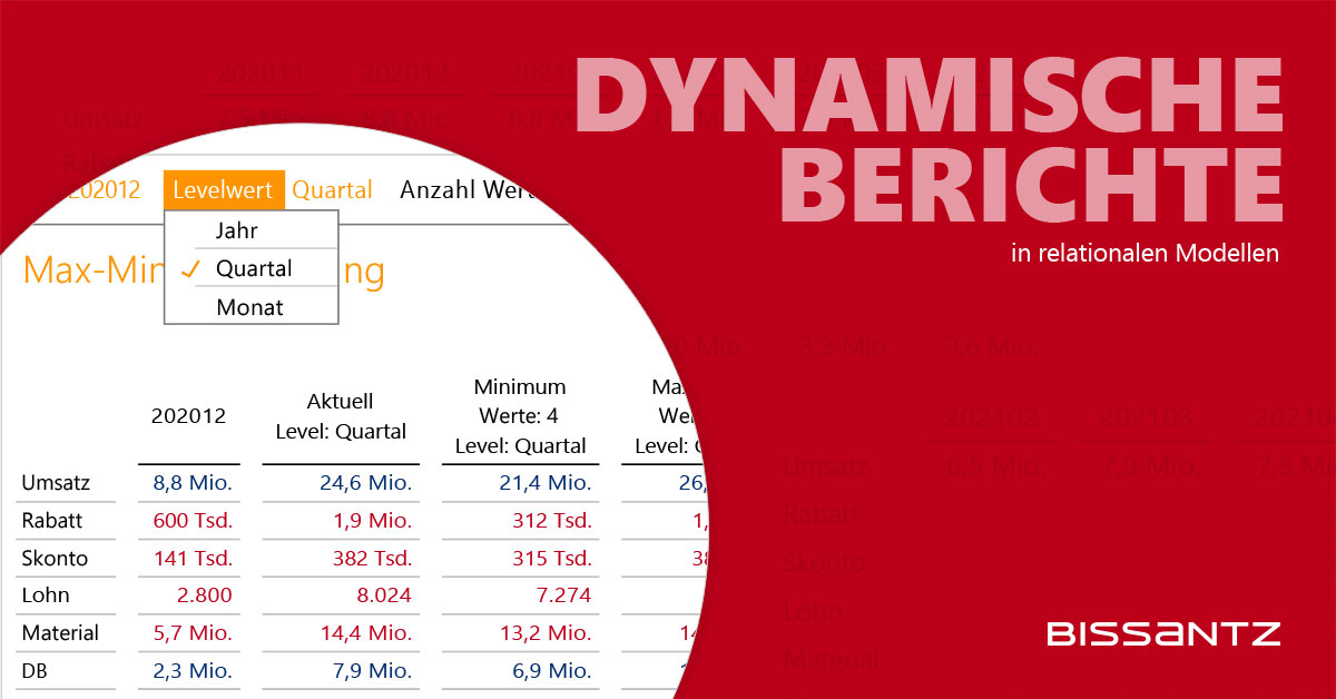 Dynamische Berichte in relationalen Modellen – Bissantz & Company