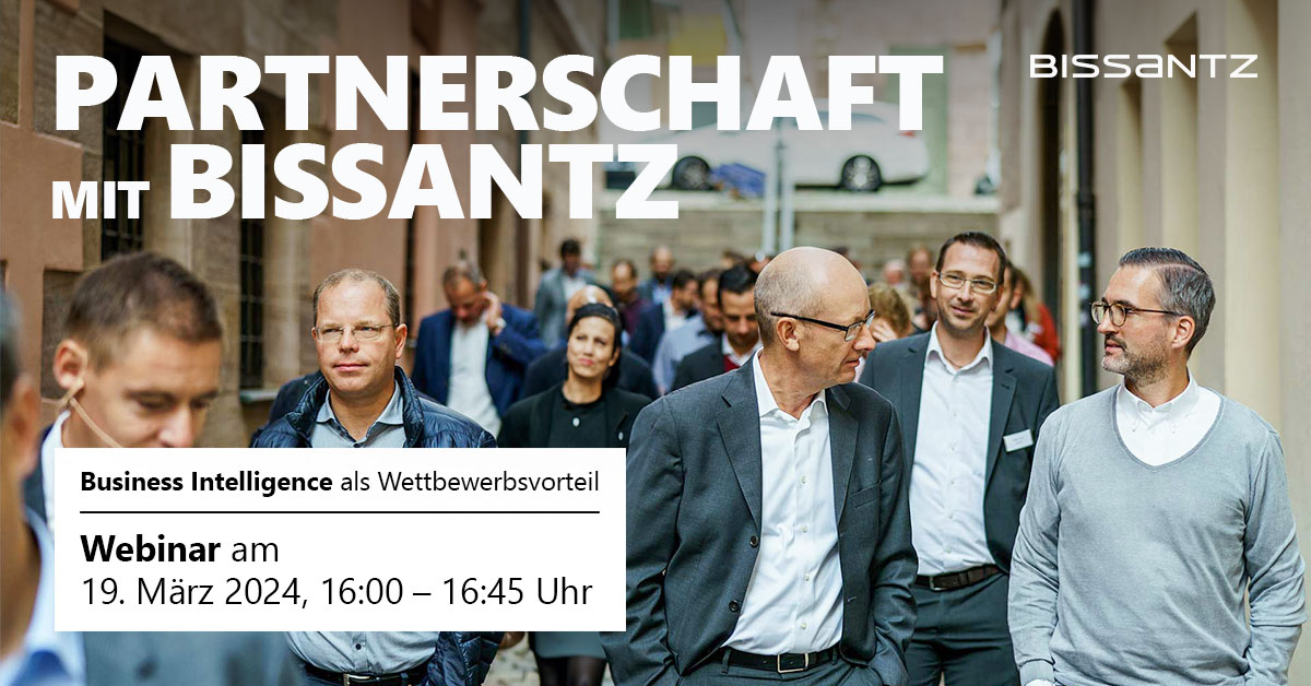Partnerschaft mit Bissantz: Mehrwert und ROI – Webinar am 19.03.2024